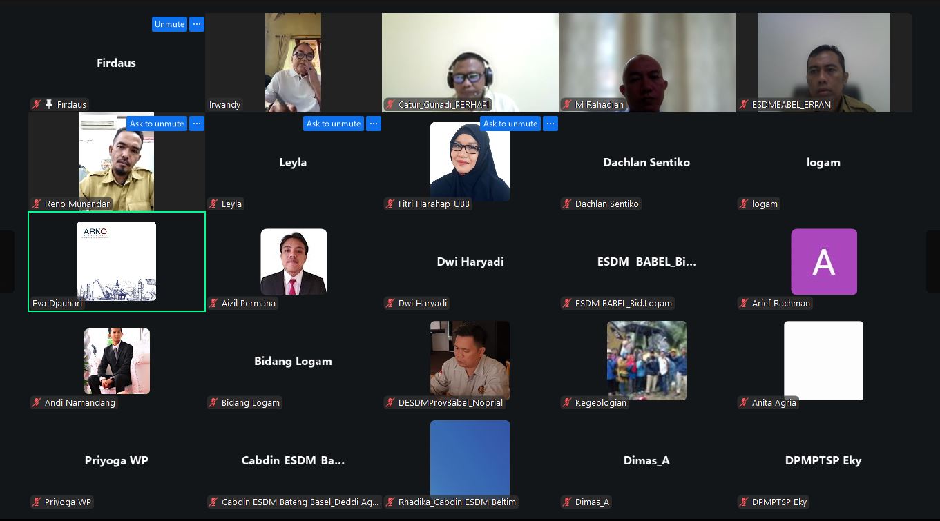 Rapat Penyusunan Naskah Akademis Raperda WPR Provinsi Bangka Belitung ...